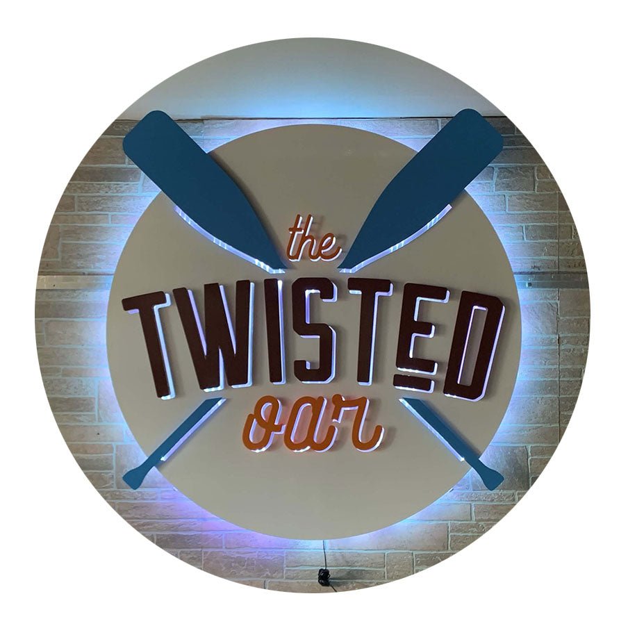 Backlit Lobby Signs - Halo Illuminated Signs - Light Up Store Signs ...