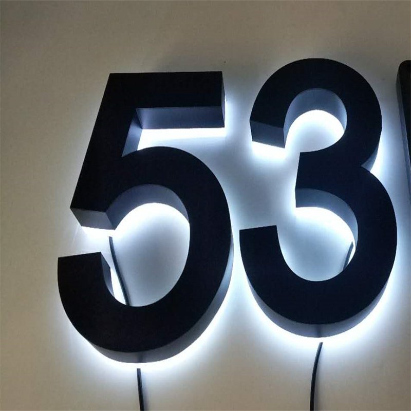Illuminated House Numbers - Solar Powered Address Light – BacklitLEDsign