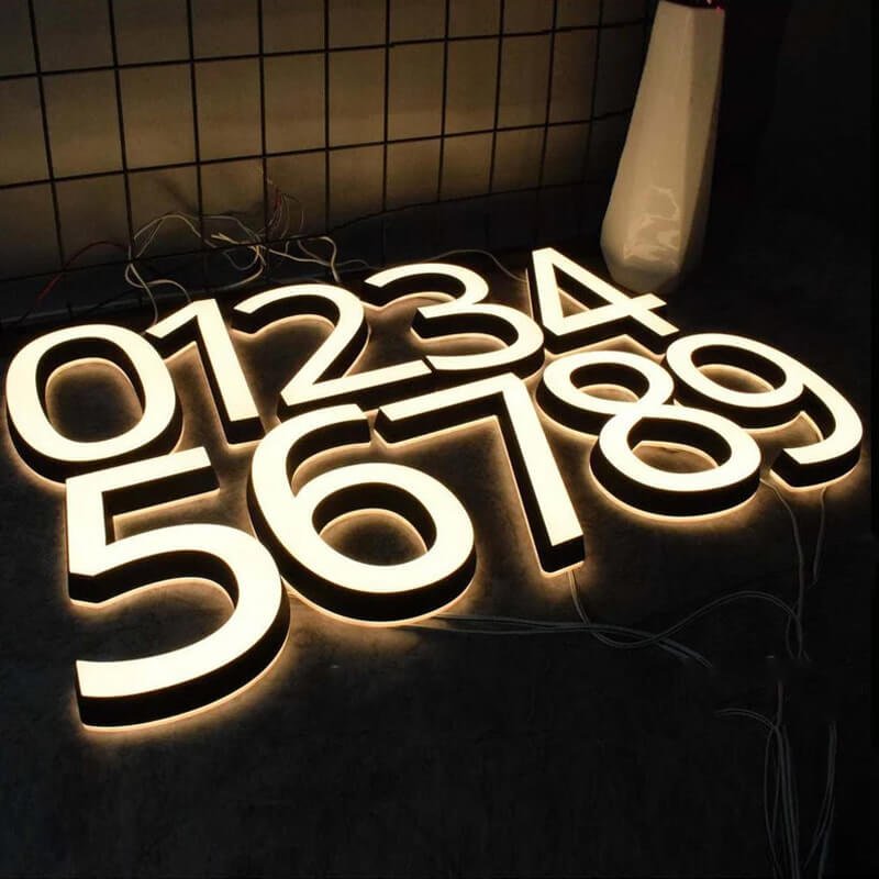 Illuminated House Numbers - Backlit Led House Number – BacklitLEDsign