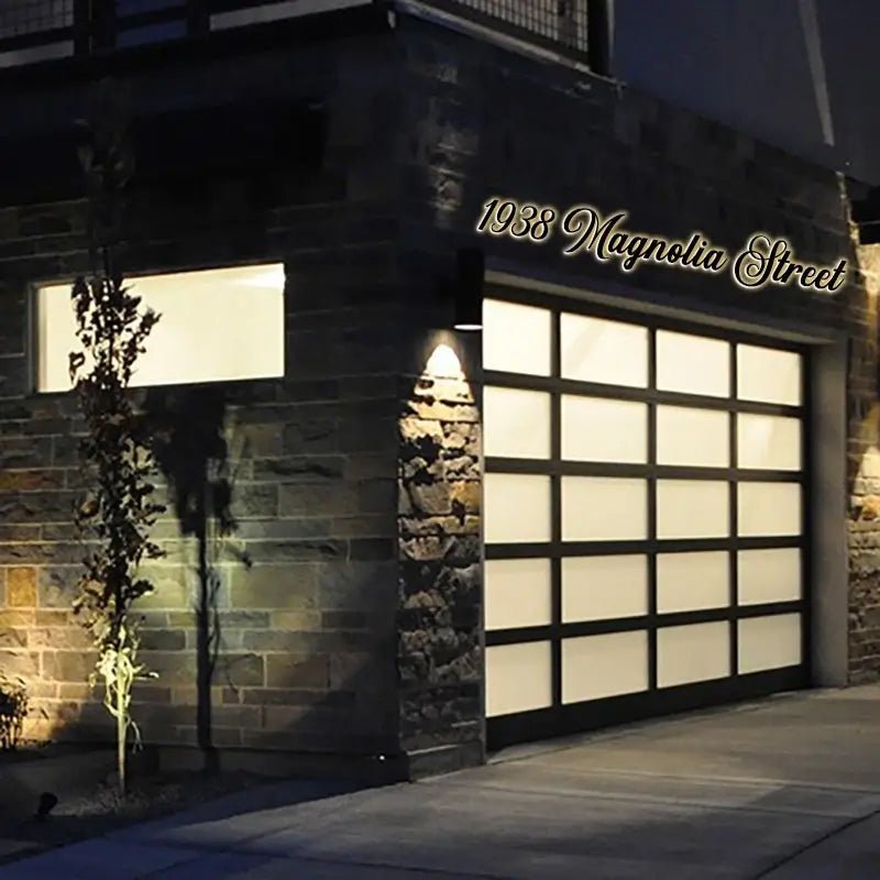 Waterproof Lighted Street Numbers - High Visibility LED Address Plaque ...