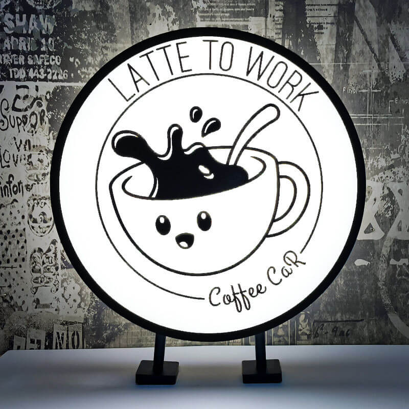 Freestanding Double-Sided LED Light Box Sign – Portable Advertising ...