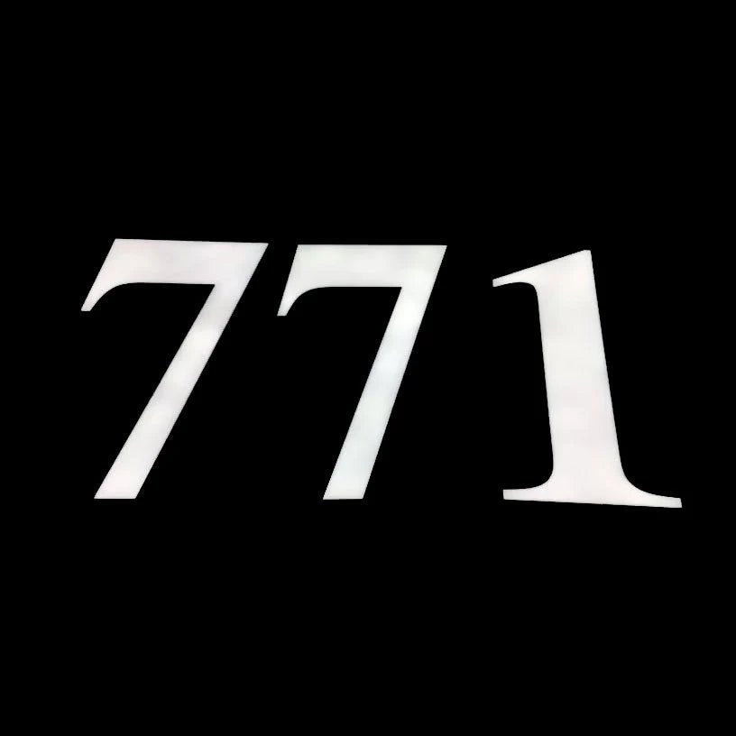 Stylish Front Lit House Number Signs for Enhanced Visibility & Curb ...