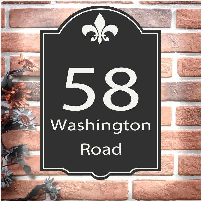 Personalized Address Plaque Lighted House Address Door Sign ...