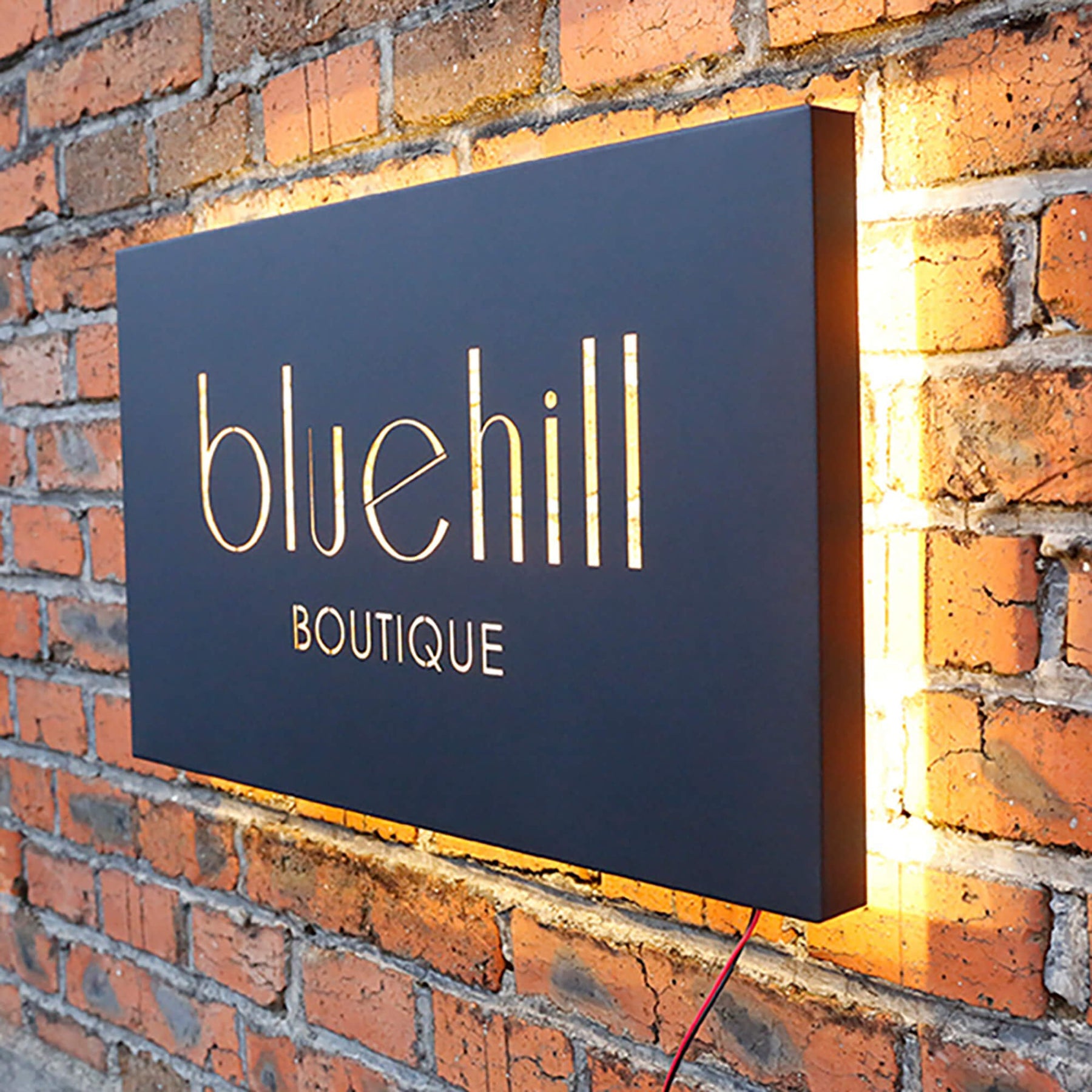 Light up Box Signs | Blade Sign | Backlit Round Metal Signs ...