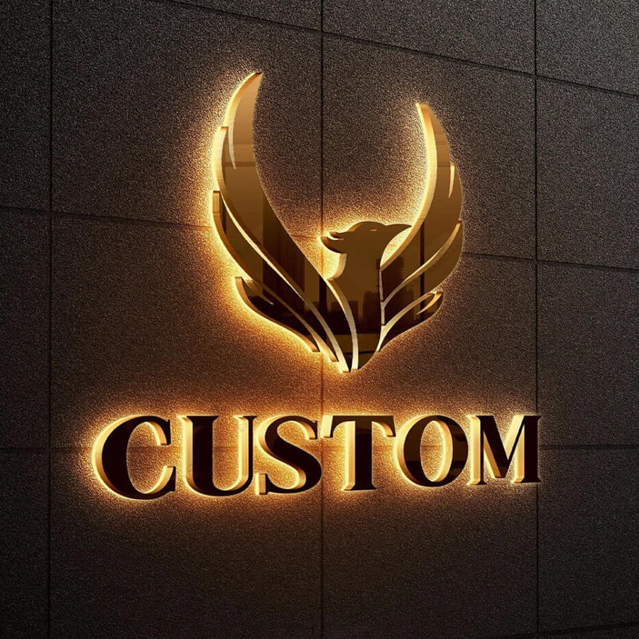 Business Logo Decals | Backlit Logo Sign | Metal Logo Sign – BacklitLEDsign