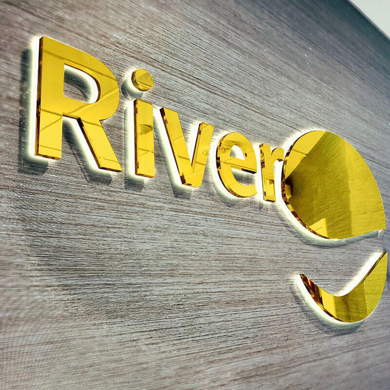 Company Logo Signs | Backlit Lobby Signs | LED Backlit Signs ...