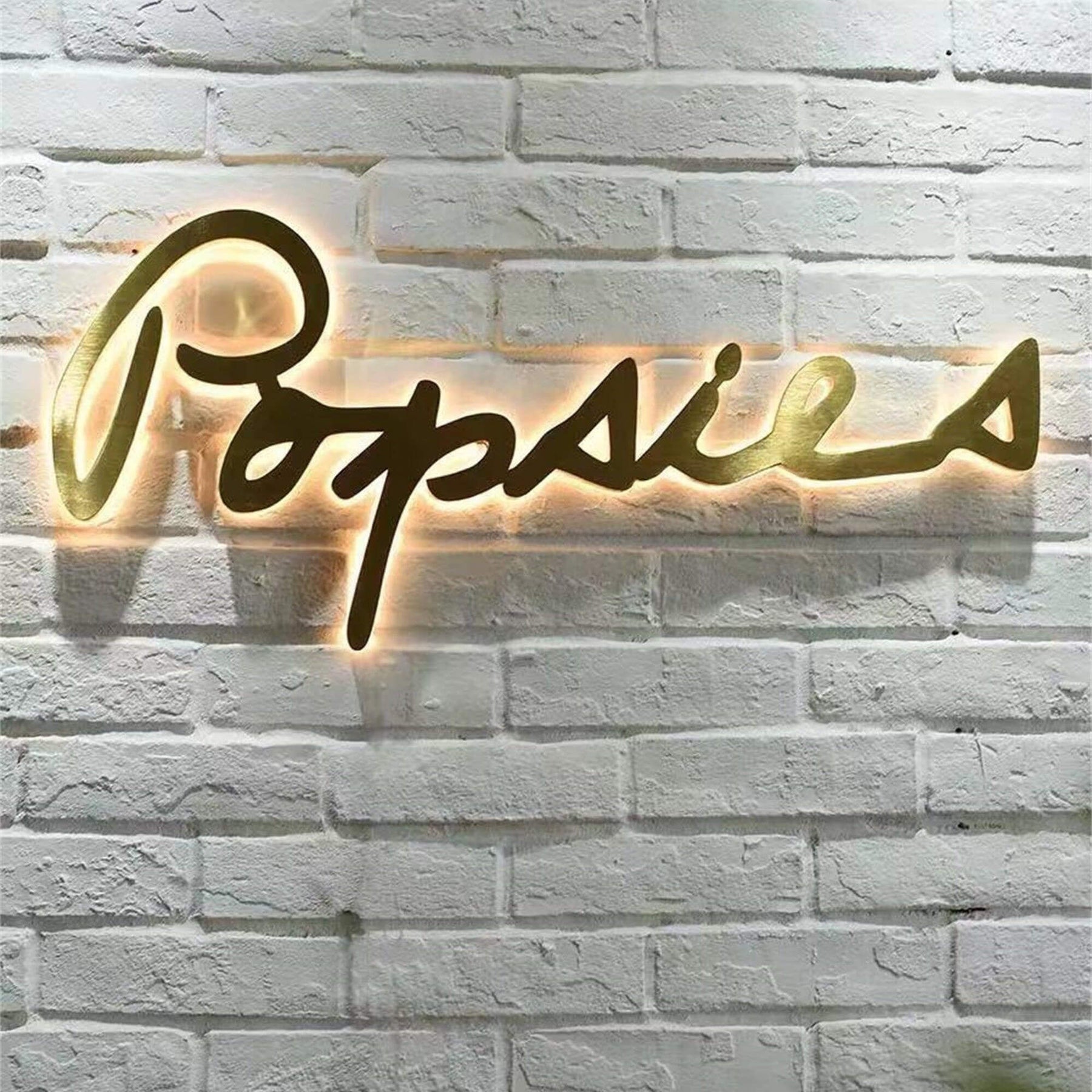 Backlit Letters Signage | Metal Letters | Business Wall Lettering ...