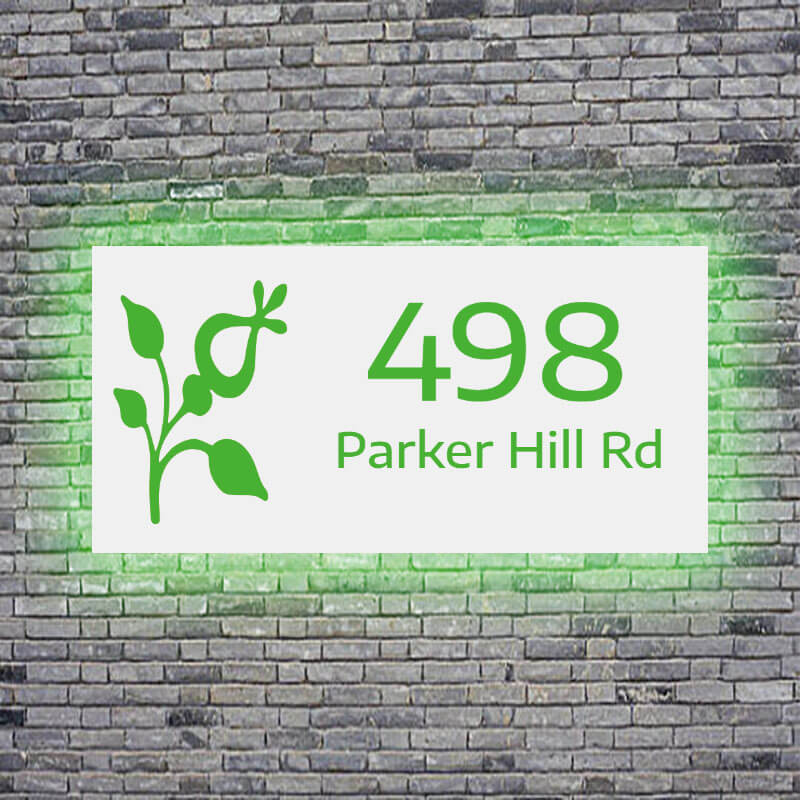 Personalized LED Light Plaque Modern Door Plates House Sign ...