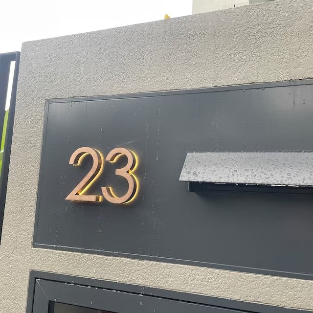 Modern House Numbers Backlit House Numbers Lighted Numbers – BacklitLEDsign