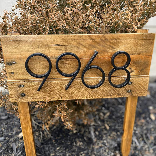 Laser Cut House Sign 3D House Numbers Stainless Steel Sign – BacklitLEDsign