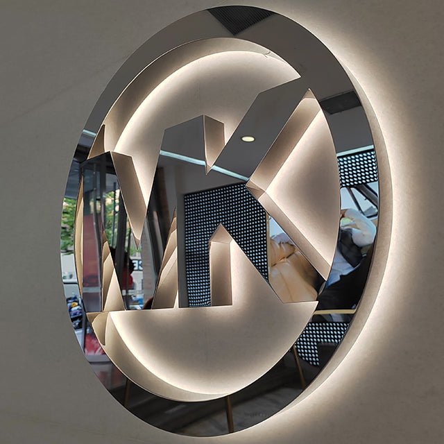 Illuminated Backlit Signs Backlit Metal Logo Business Signs ...