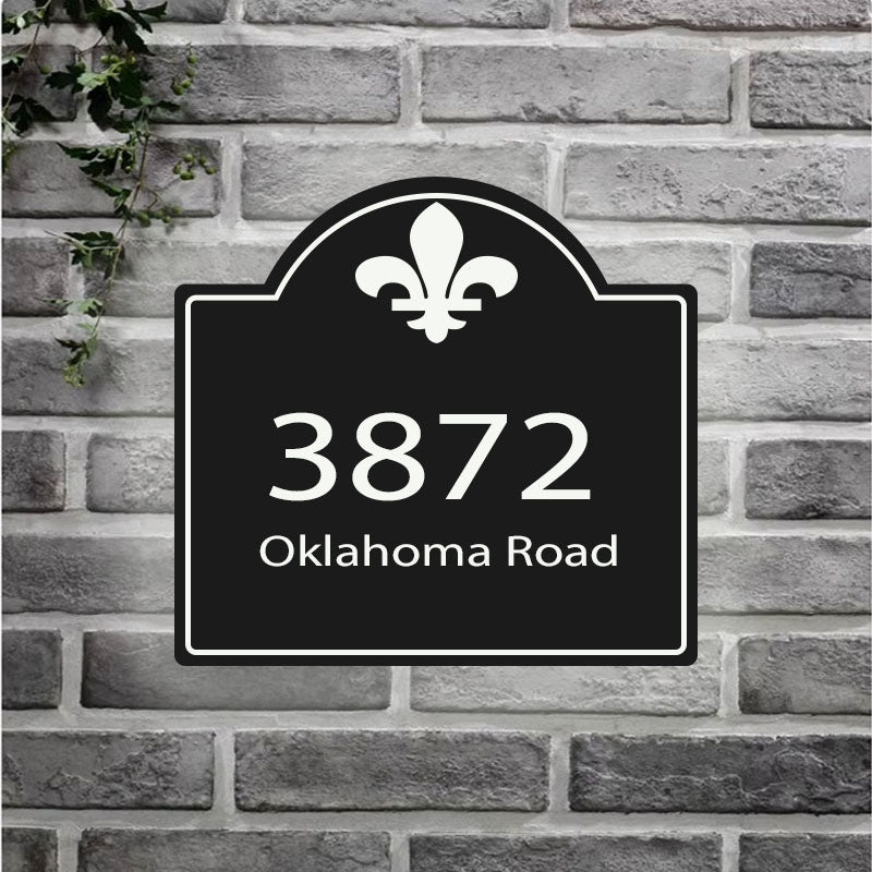 Illuminated Address Signs - Lighted Address Plaques - Metal Plaque ...