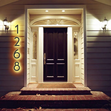 Solar Backlit House Numbers Led Lighted House Number Sign – BacklitLEDsign