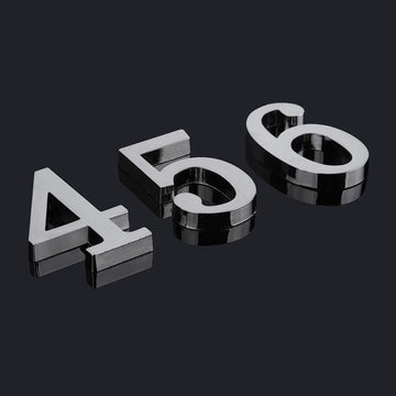 Stainless Steel Metal Numbers – Durable, Sleek Address Plaques for ...